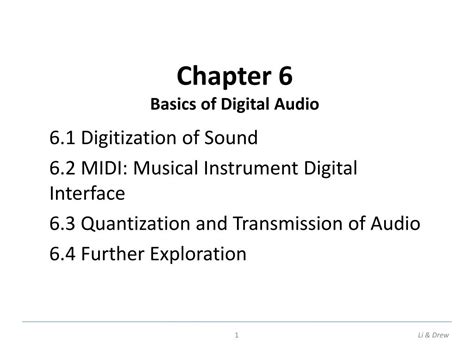 PPT Chapter 6 Basics Of Digital Audio PowerPoint Presentation Free Download ID 3965601