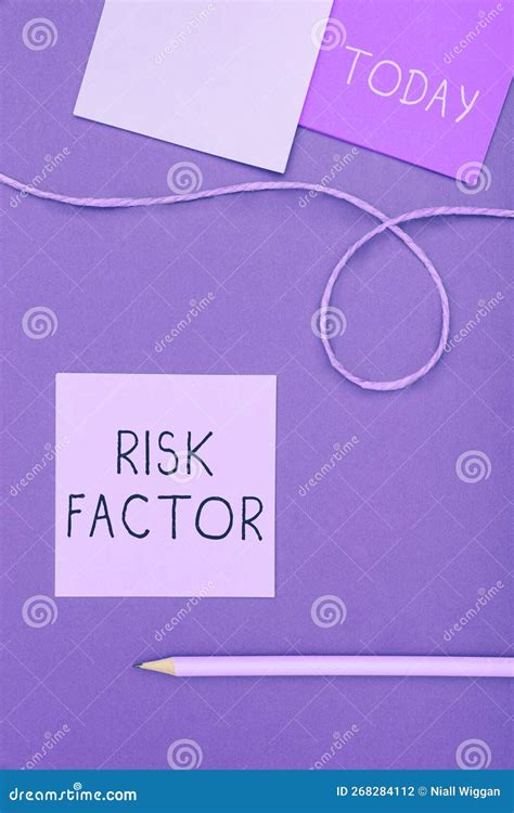 Handwriting Text Risk Factor Internet Concept Something That Rises The