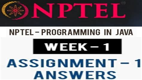 nptel programming in java week 1 all programming assignment solutions