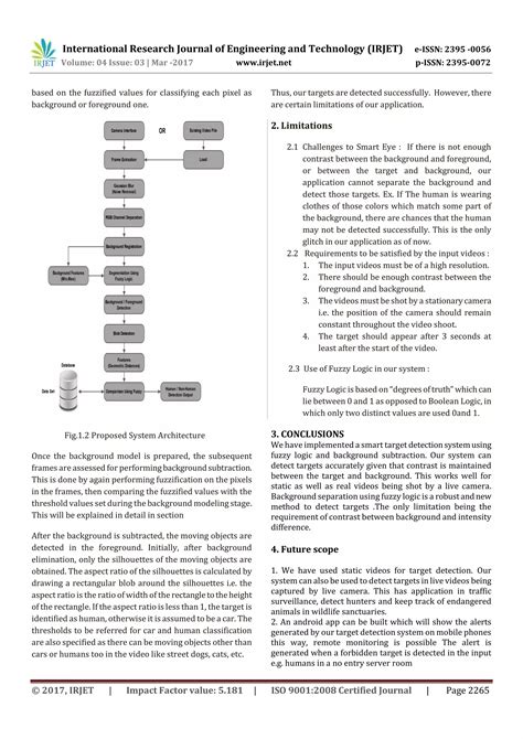 A Smart Target Detection System Using Fuzzy Logic And Background