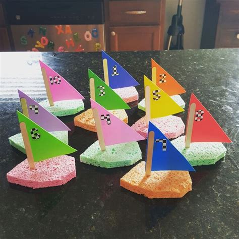 Sponge Sailboat Regatta Dollar Store Sponge Craft Stick Foam Sheet And Duct Tape Boat Crafts