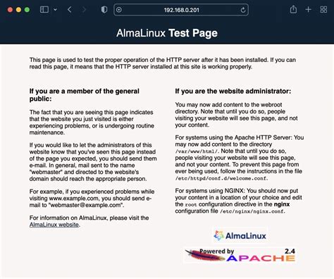 AlmaLinux Minimal Apache httpdをインストール島一ブログ