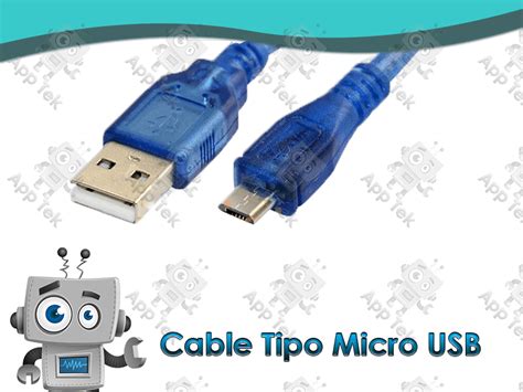Cable Usb Para Arduino Tipo A Micro B App Tek