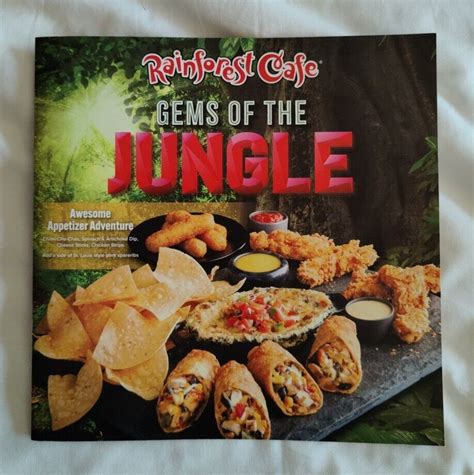 Rainforest Cafe Menu