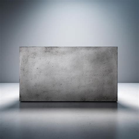 Premium Ai Image Back Of Low Cuboid On Gray Table Depth Of Field