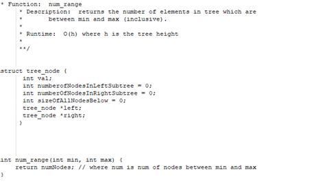 Solved Write A C Function Given The Following Struct Chegg