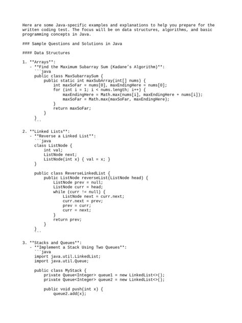 Sample Dsa Questions Pdf String Computer Science Integer