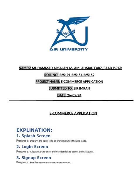 E Commerce Project Pdf