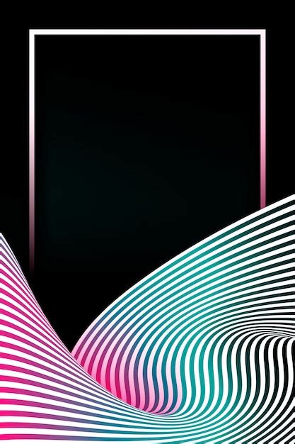 Free Vector Rectangle Frame On An Abstract Background