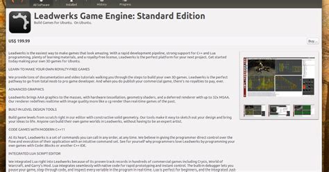 Leadwerks Game Engine Available In Ubuntu Software Center Native Linux