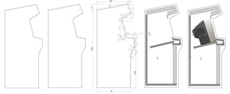 Arcade Game Cabinet Dimensions Cabinets Matttroy