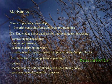 Ppt Integrity Constraints And Constraint Logic Programming Powerpoint