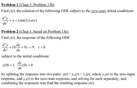 Solved Problem 1 Chars 5 Problem 13b Find Y1 The