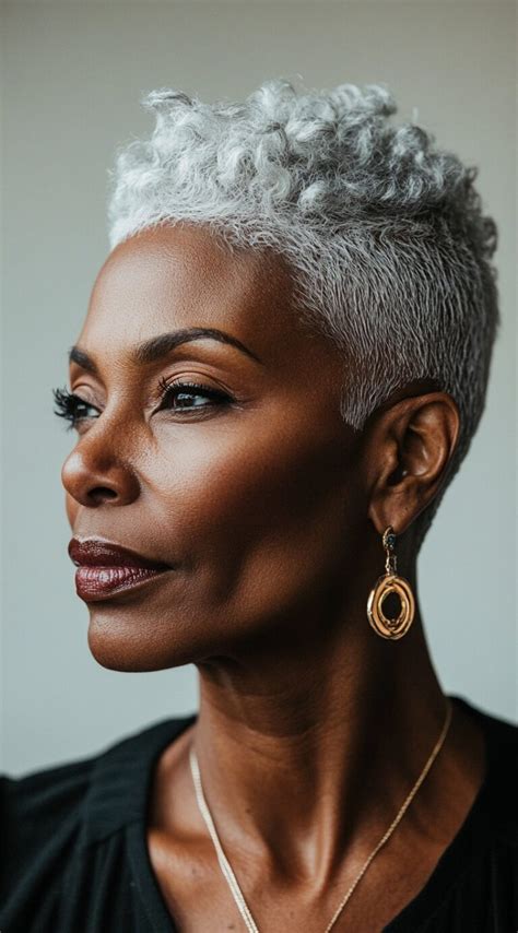 22 Hairstyles For Older Black Women With Gray Hair Stunning Ideas To