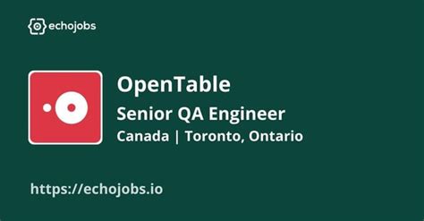 Opentable Is Hiring Senior Qa Engineer Remote Canada Remote Javascript Html Css R