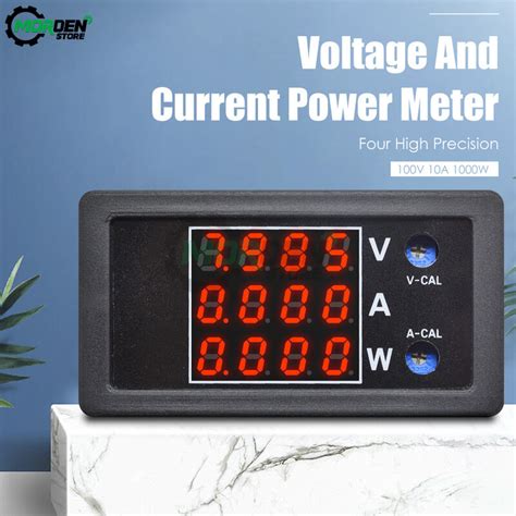 4 비트 028 Led 디지털 파워 미터 전압계 전류계 검출기 볼트 앰프 패널 모니터 전류 전압 테스터 100v 10a