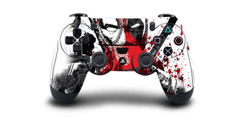 Deadpool Ps4 Controller Skin Sticker Qbtm0323