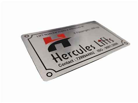 Silver 4mm Stainless Steel Nameplate For Office Wall Mounted At ₹ 1