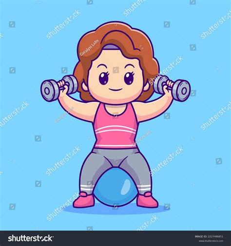 Weight Lifting Cartoon Clipart Of People