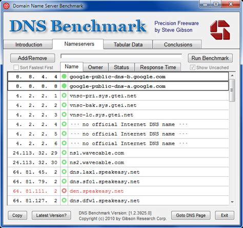Führen Sie Ein Dns Benchmarking Mit Dem Domain Name Speed Benchmark Durch