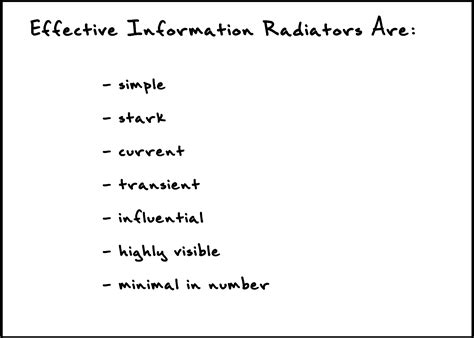 agile in a flash information radiators