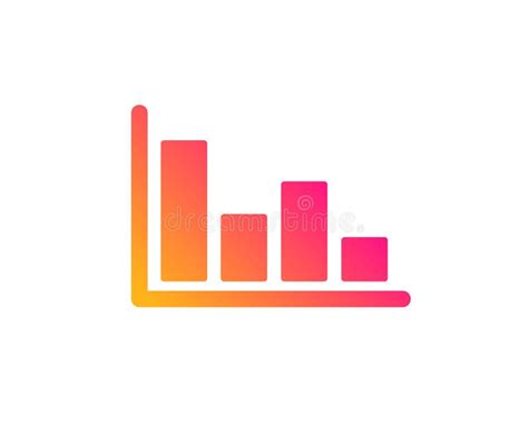 Histogram Chart Icon Financial Graph Vector Stock Vector