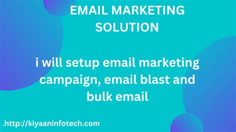 Setup Email Marketing Campaign Email Blast And Bulk Email By Bhumikaotkar Fiverr