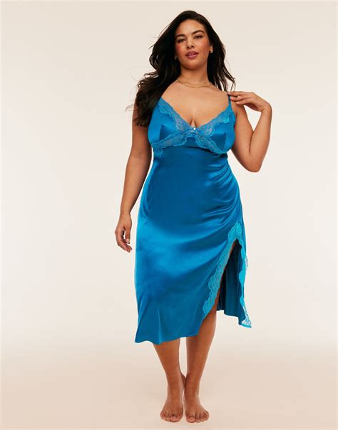 Angie Dark Blue Plus Slip Adore Me