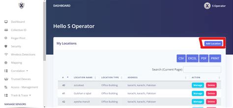 How To Create New Location And Assigning It To The Sensor X Support Online
