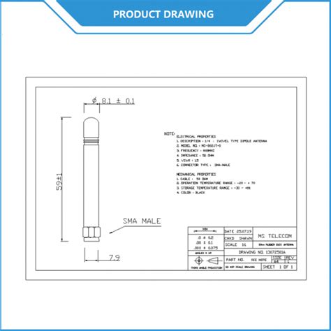 External Cellular Lte Nb Iot Connector Mount Antenna