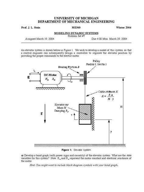 elevator system pdf applied and interdisciplinary physics
