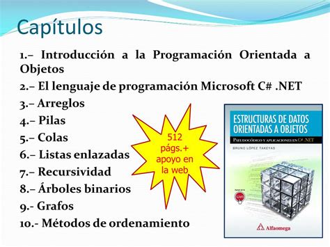 Ppt Libro Estructuras De Datos Orientadas A Objetos Pseudocódigo Y Aplicaciones En C Net