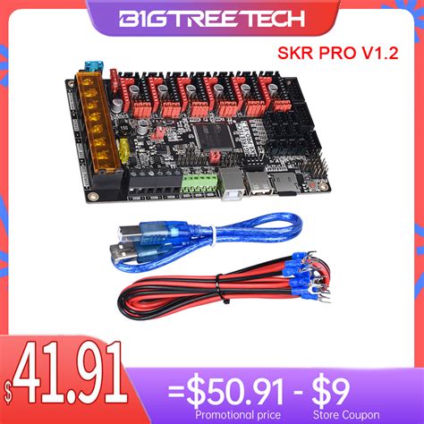 Bigtreetech Skr Pro V1 2 32 Bit Motherboard Tmc2208 Tmc2209 Uart Driver Dual Z Axis 3d Printer