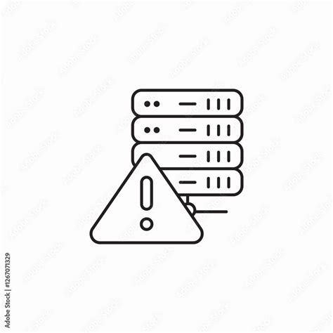 Server Connection Error Icon Sign Vector Stock Vector Adobe Stock