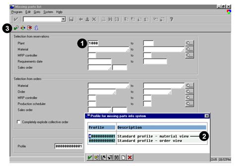 Sap Abap Programming Report On Missing Parts Info System Sap Abap