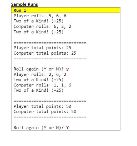 Solved Can Someone Show How To Write A Python Code For This Yahtzee Game Course Hero