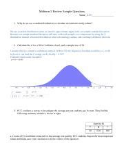 Midterm Review KEY Docx Midterm Review Sample Questions Name KEY Why Do We Use A