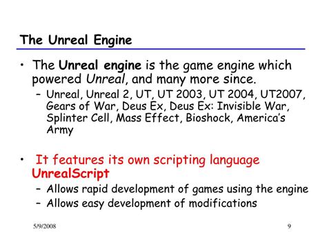 Ppt Unrealscript A Domain Specific Language Powerpoint Presentation Id