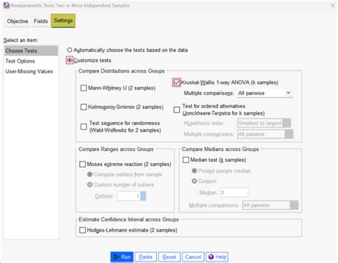 Kruskal Wallis Test With Post Hoc In Spss Ez Spss Tutorials