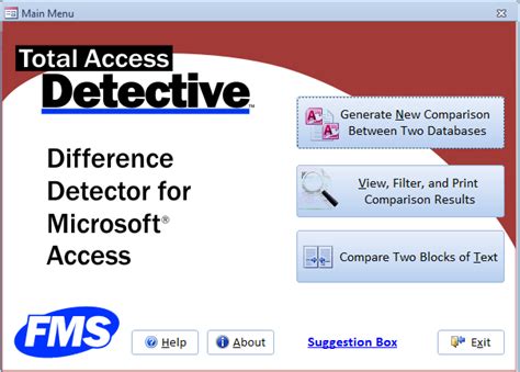 Microsoft Access Compare Database And Object Differences Tool With Total Access Detective
