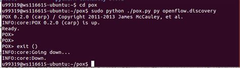 windy s software defined networks start and stop pox controller