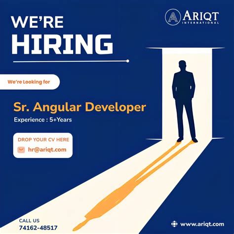 Ariqt Jobopportunity Hiring Seniordeveloper Angulardeveloper Ariqt