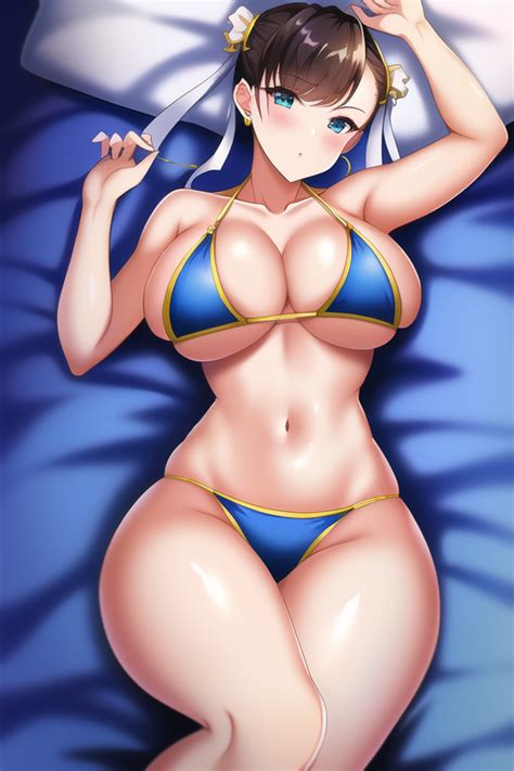 Rule 34 Ai Generated Bed Bikini Chun Li Laying Down Street Fighter 7177987