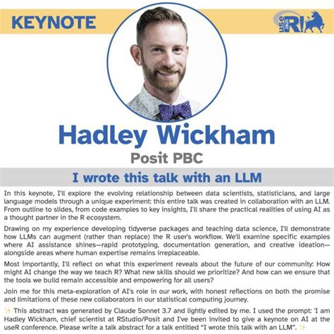 Rstats User2025 User The R User Conference