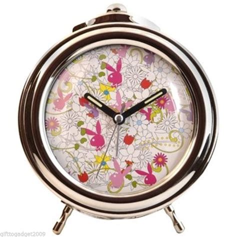 Playbabe Chrome Alarm Clock Sketch New Boxed Gift To Gadget
