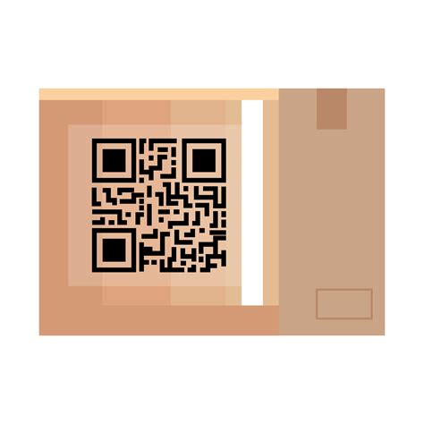 Qr Code Over Box Vector Design 4832687 Vector Art At Vecteezy