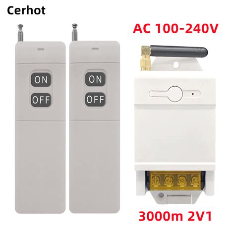 Cerhot Wireless Remote Switch Ac 85 250v，30a 5000w Relay Wireless Rf Switch For Household