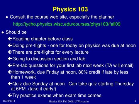 PPT Lecture Physics PowerPoint Presentation Free Download ID