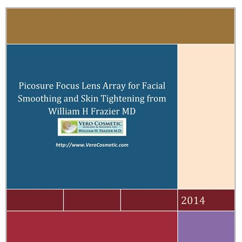 Picosure Focus Lens Array For Facial Smoothing And Skin Tightening From