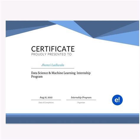 Jhanvi Ladiwala On Linkedin Datascience Internship